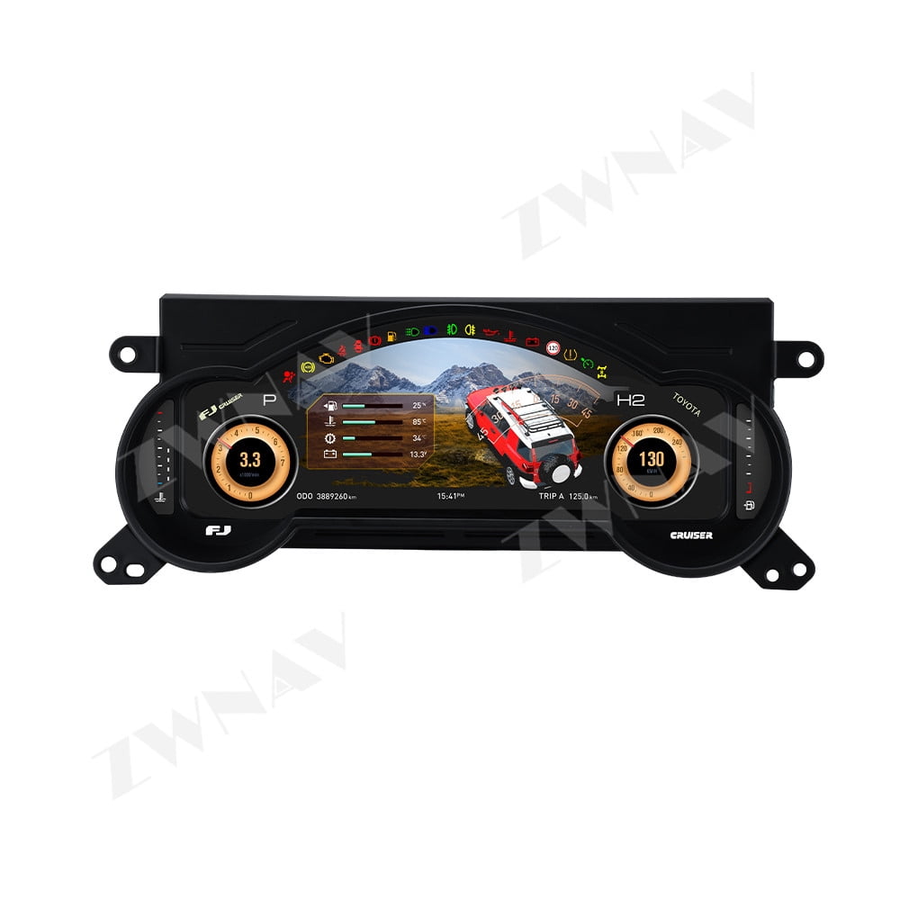 ZWNAV 12.3 inch car LCD digital instrument panel instrument cluster ...