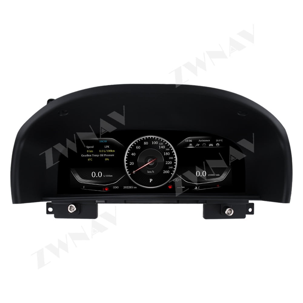 ZWNAV 12.3 inch car LCD digital instrument panel instrument cluster ...
