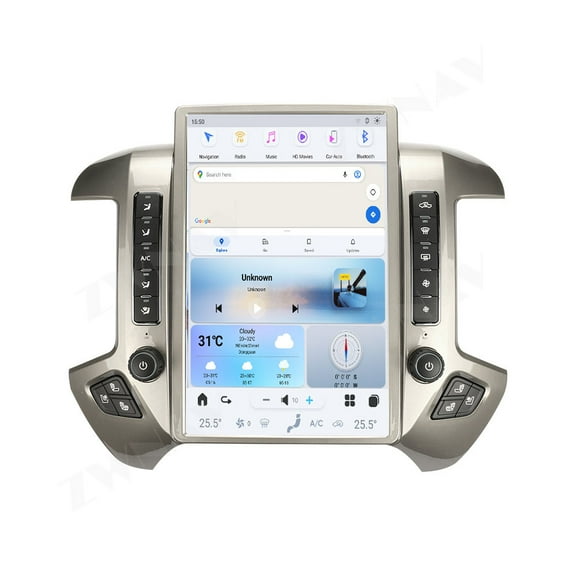 14.5" Tesla Style Screen For GMC Sierra Chevrolet Silverado 2014-2019 ...