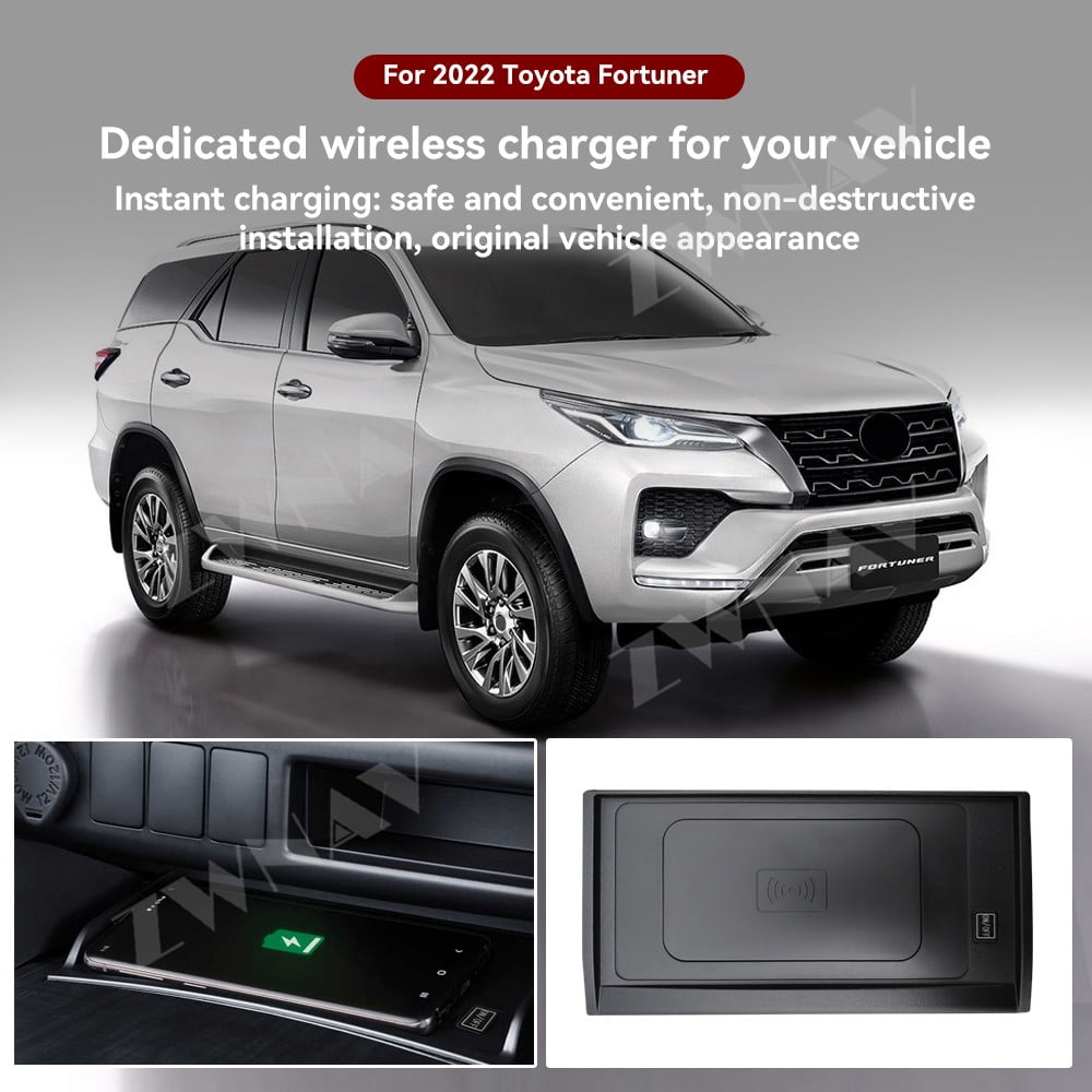ZWNAV AI car Auto wireless charger for Toyota Fortuner 2022 Intelligent ...