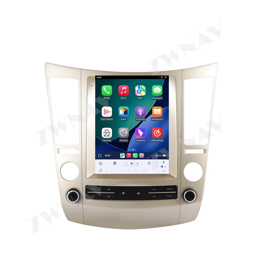 ZWNAV Android 14 GPS Navigation Carplay 10.4 inch Car Radio Touch Screen for Hyundai Verax 2007 ...