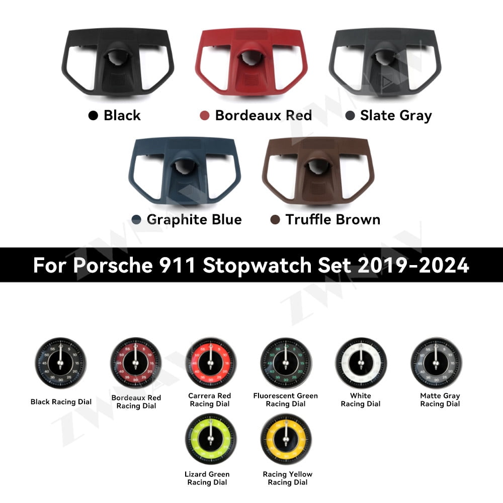 ZWNAV Car Stopwatch For Porsche 911 Stopwatch Set 2019-2024 Interior ...