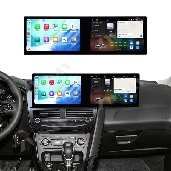 ZWNAV Dual 10.1 inch Screen Car Radio For Ford Focus 2012-2018 Android ...