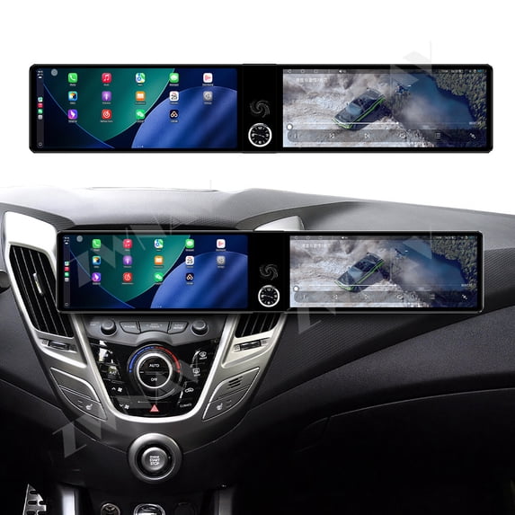ZWNAV Dual 12.3 inch Screen Car Radio For Hyundai Veloster 2011-2017 ...