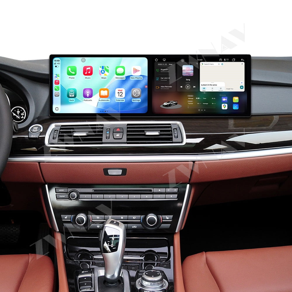 ZWNAV Dual 9.1 inch Screen Car Radio For BMW 5 Series GT 2011-2017 NBT ...