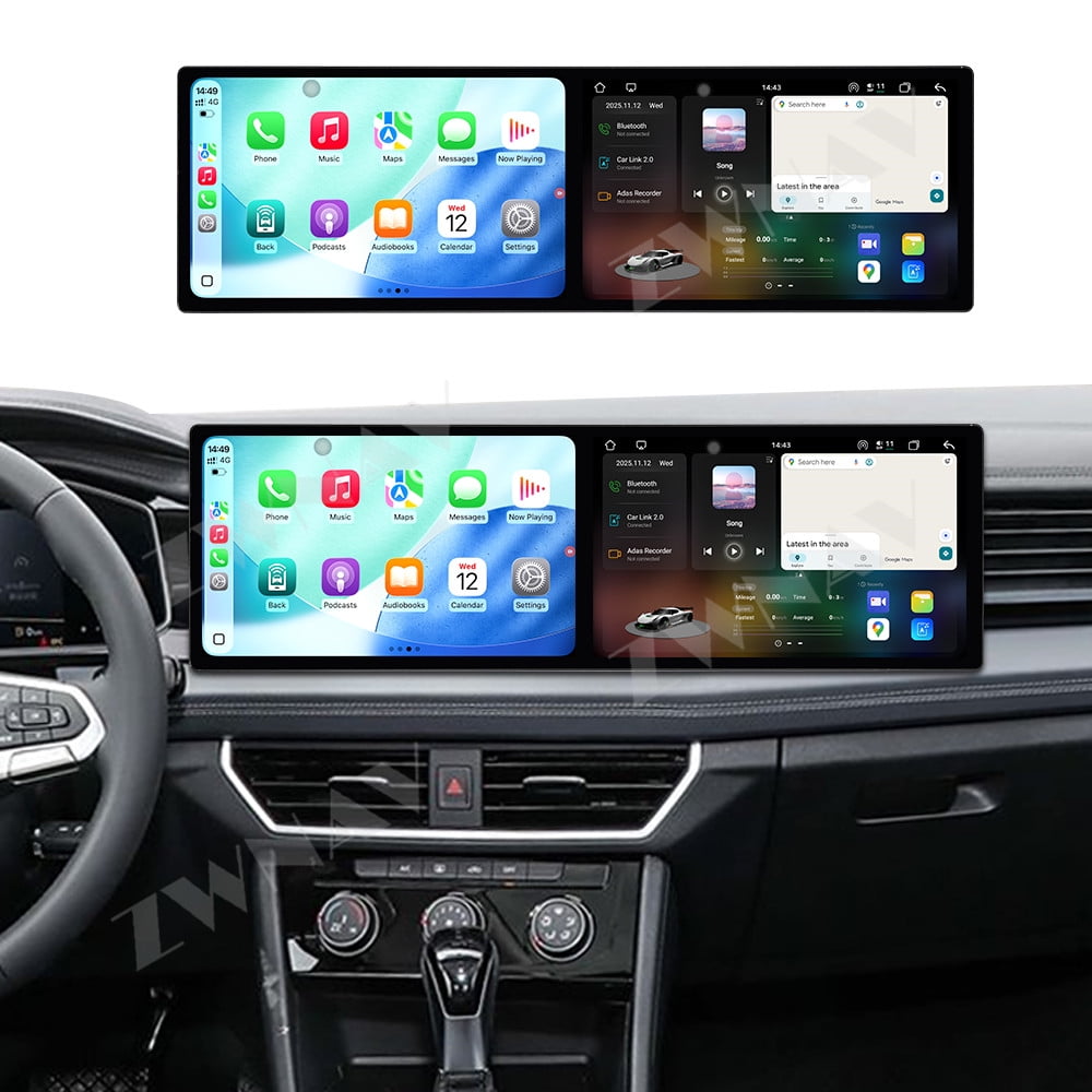 ZWNAV Dual Screen 10.1 inch Android 14 for Volkswagen Sagitar 2023 Car ...