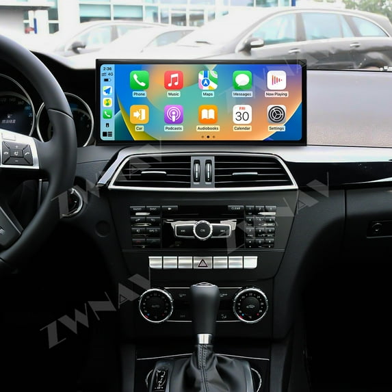 ZWNAV Qualcomm 15.8 inch Car Radio Android 14 For Mercedes Benz C Class ...