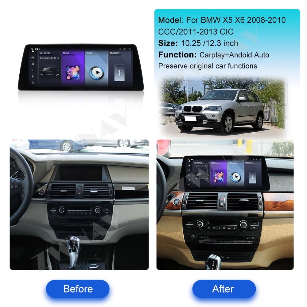 ZWNAV Ultra-Thin 10.25 inch Wireless CarPlay+Android Auto Retain ...