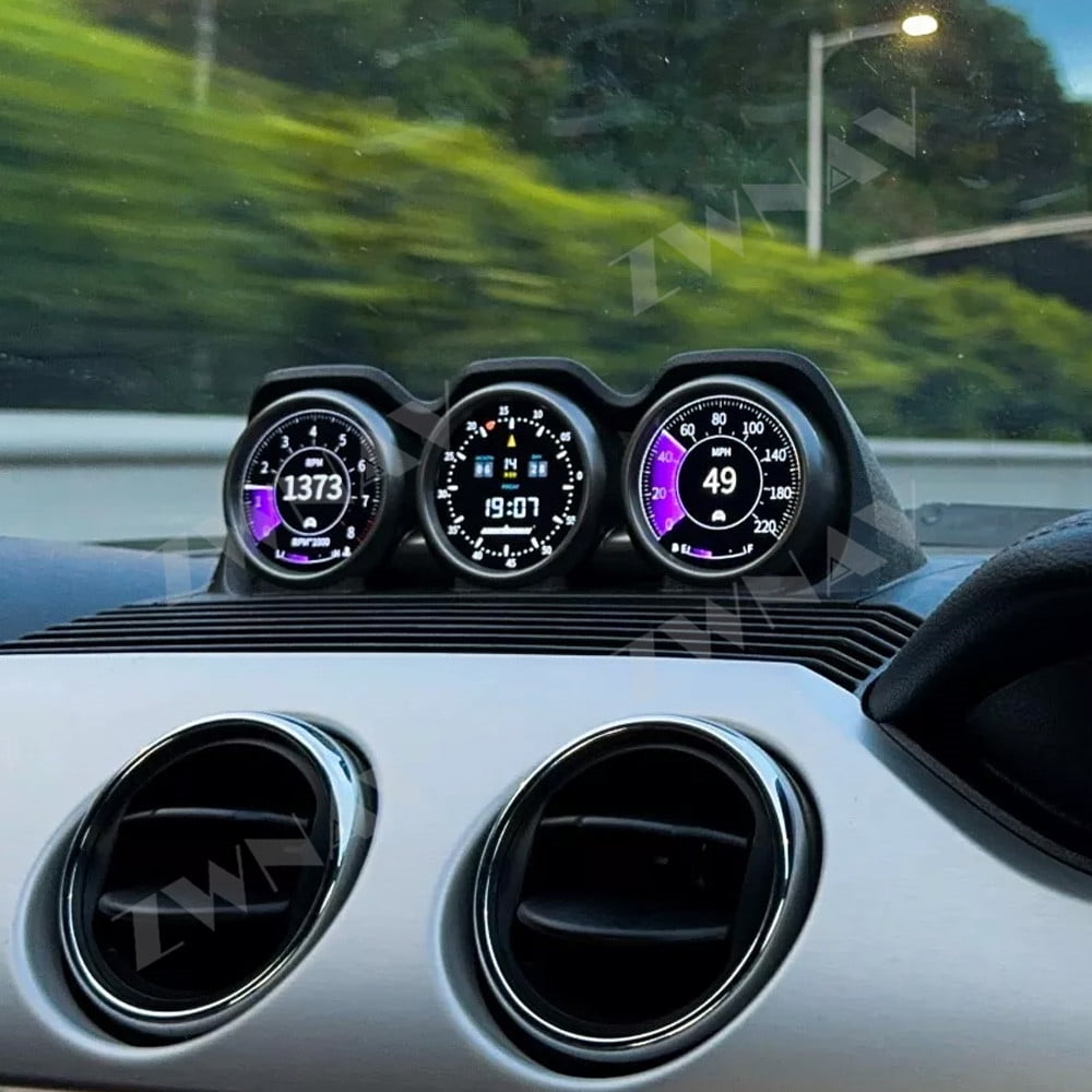 ZWNAV for Ford Mustang 2015-2023 Triple screen Speedometer Car LCD ...