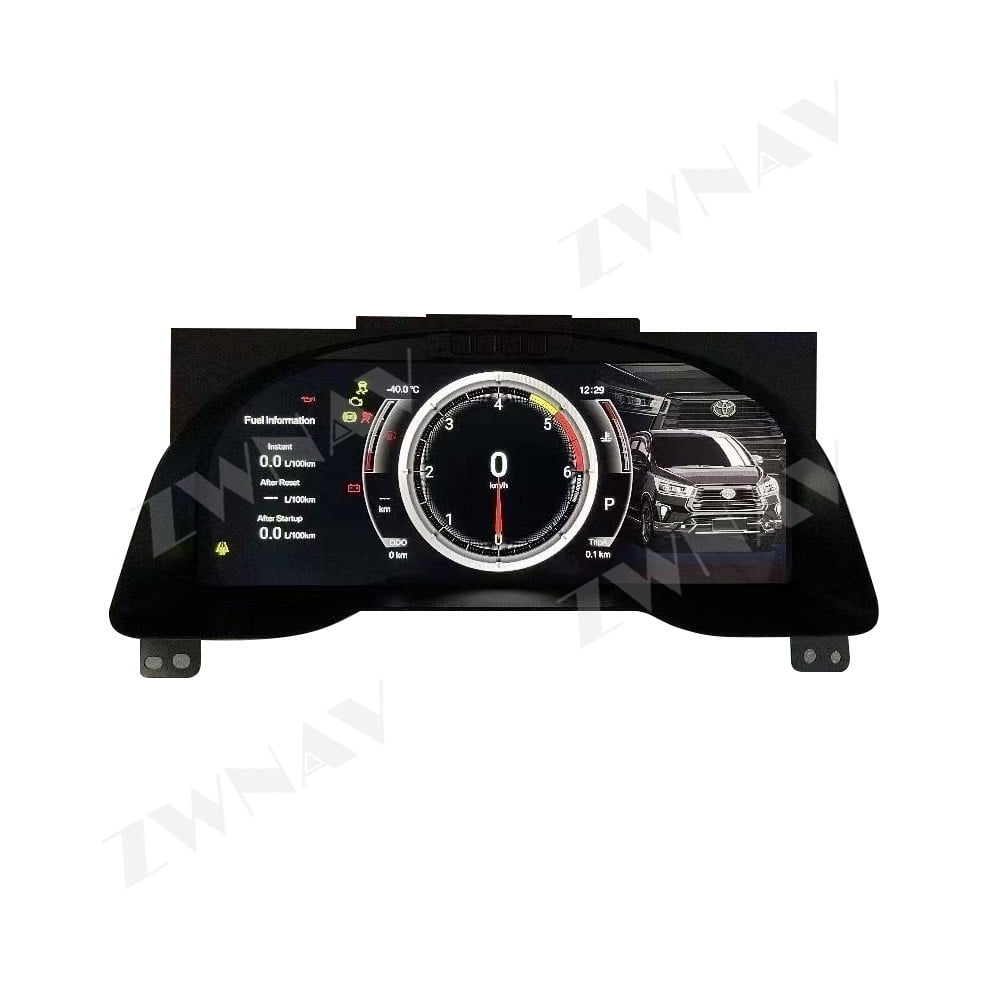 ZWNAV for Toyota Innova 2016-2022 12.3” LCD Dashboard Instrument Panel ...