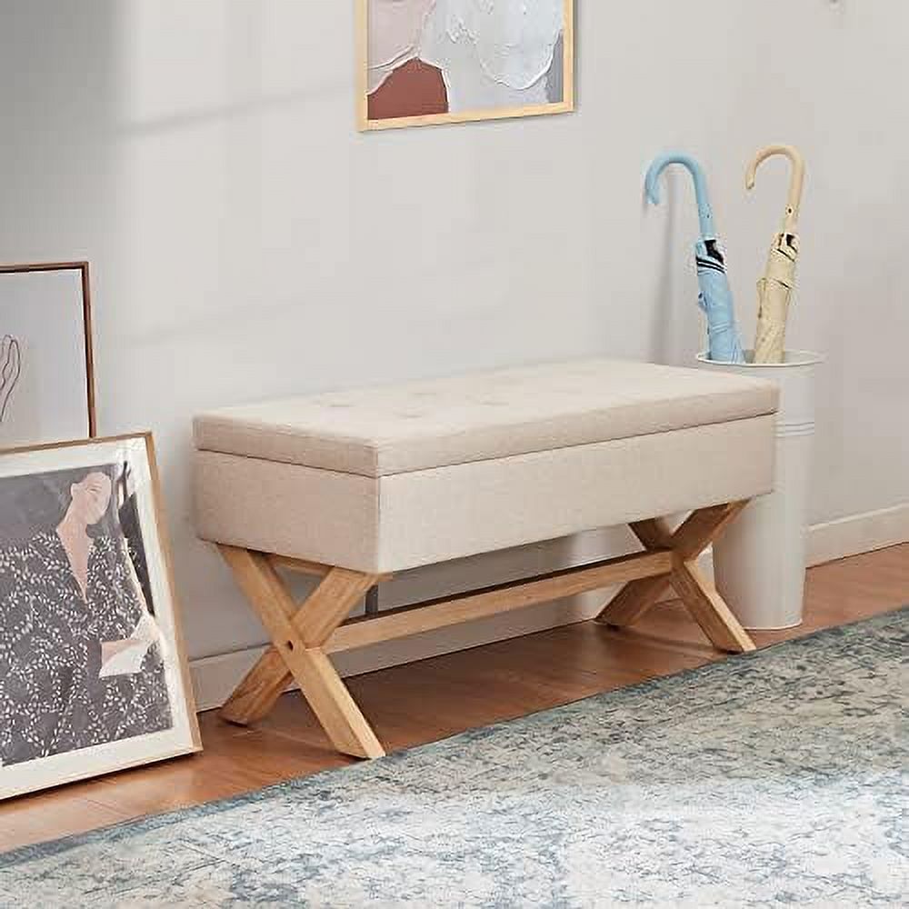 ZWNLKQG 36-inch Entryway Bench with Dinning Bench Seat with X-Shaped ...