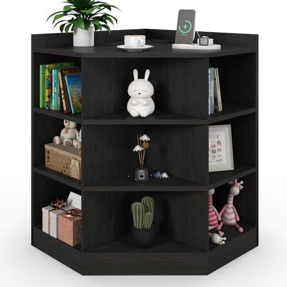 ZWNLKQG EvaStar Corner Cabinet Corner Cabinet with Charging Station 9 ...