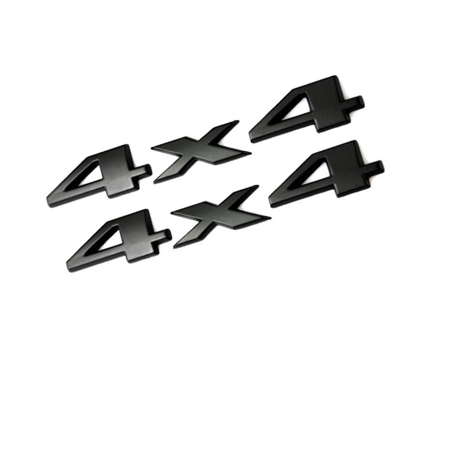 ZWQ 1 Pair of 3D Metal 4X4 Logo Car Badge Logo Stickers + 4 PCS Knurled ...