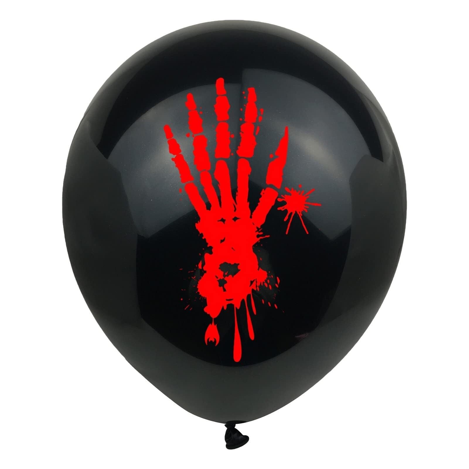 ZWQ 20PCS Scary Halloween Balloons Set,Ghost Skull Bat Bandprint Latex ...
