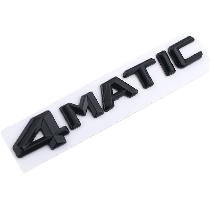 ZWQ 3D ABS Logo 4MATIC Emblem Car Trunk Badge Compatible With Mercedes ...