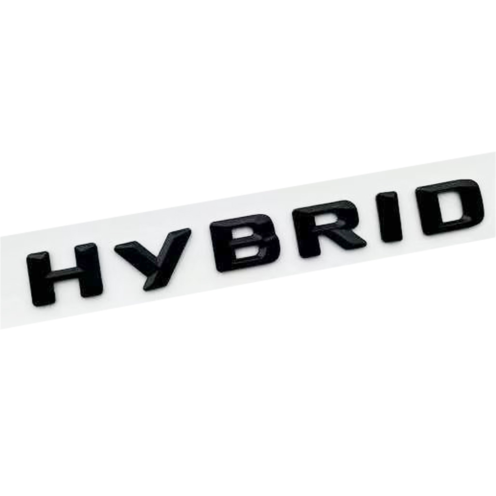 ZWQ ABS Letters Glossy Black Hybrid Emblem Trunk Side Badge Nameplate ...