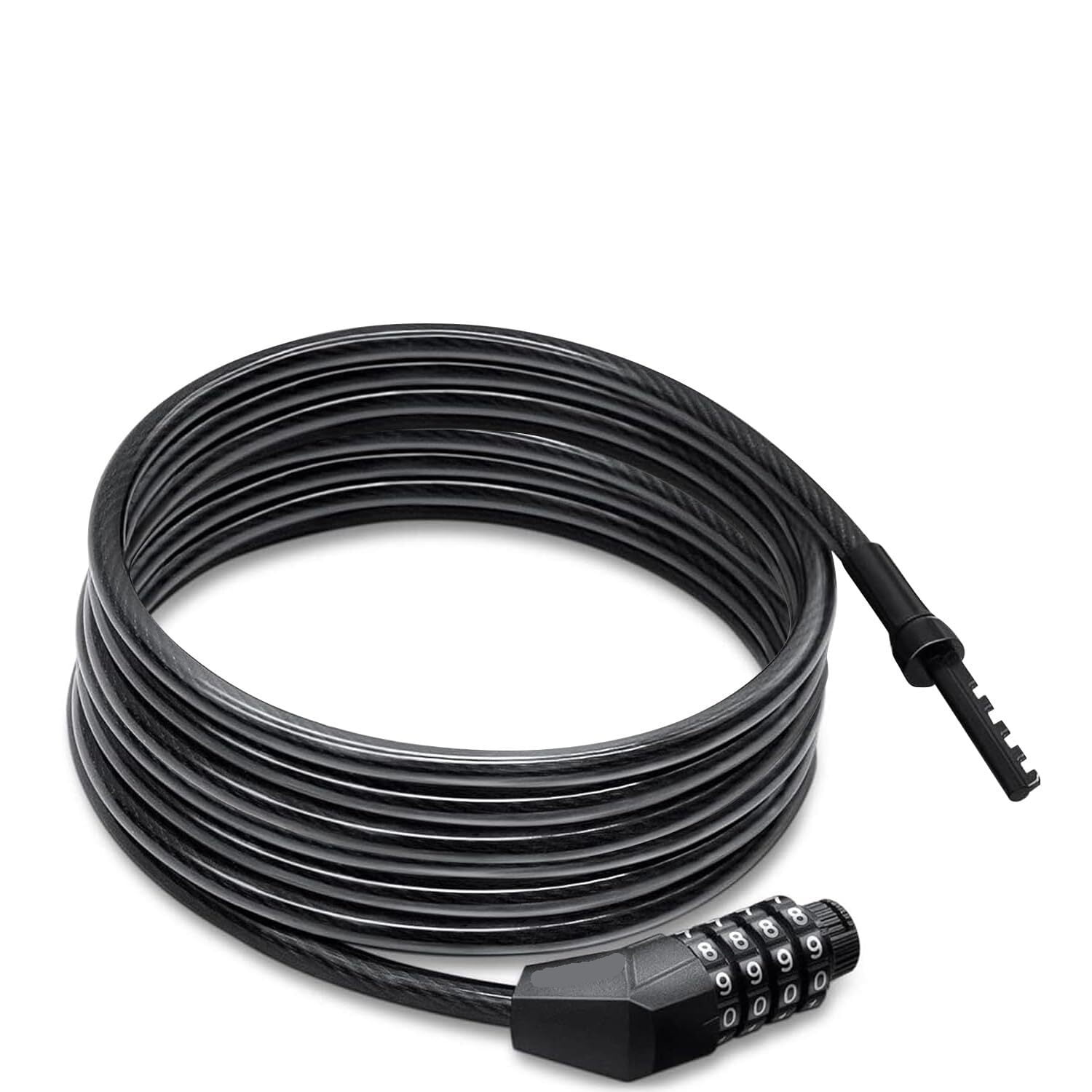 ZWQ Bike Lock, Extra Long Straight Cable Lock with Resettable ...