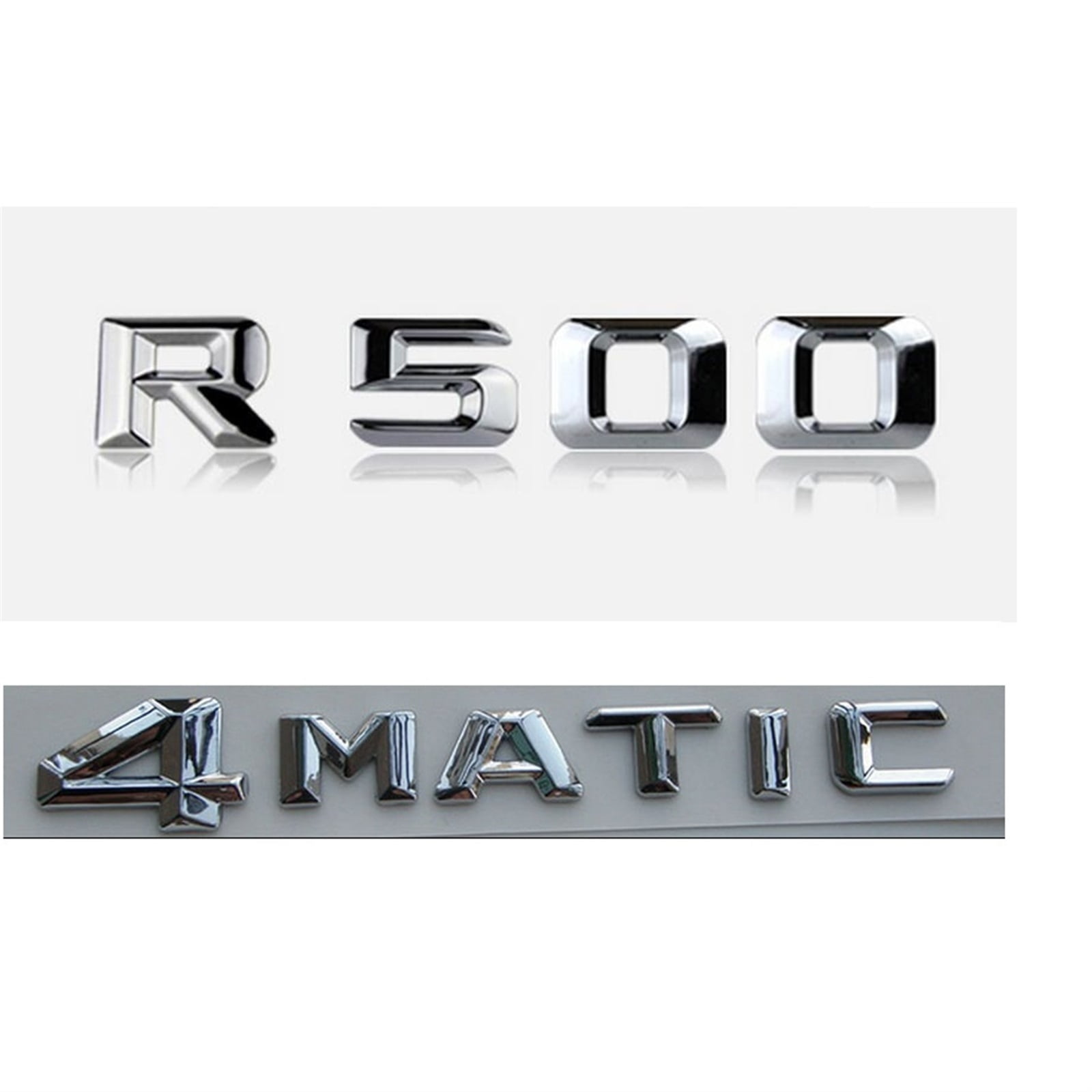 ZWQ Chrome Car Trunk Rear Letters Words Badge Emblem Letter Decal ...