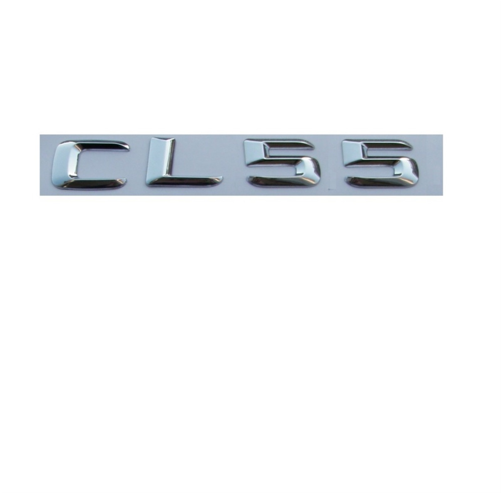 ZWQ Chrome Shiny Silver ABS Car Trunk Rear Number Letters Words Badge ...