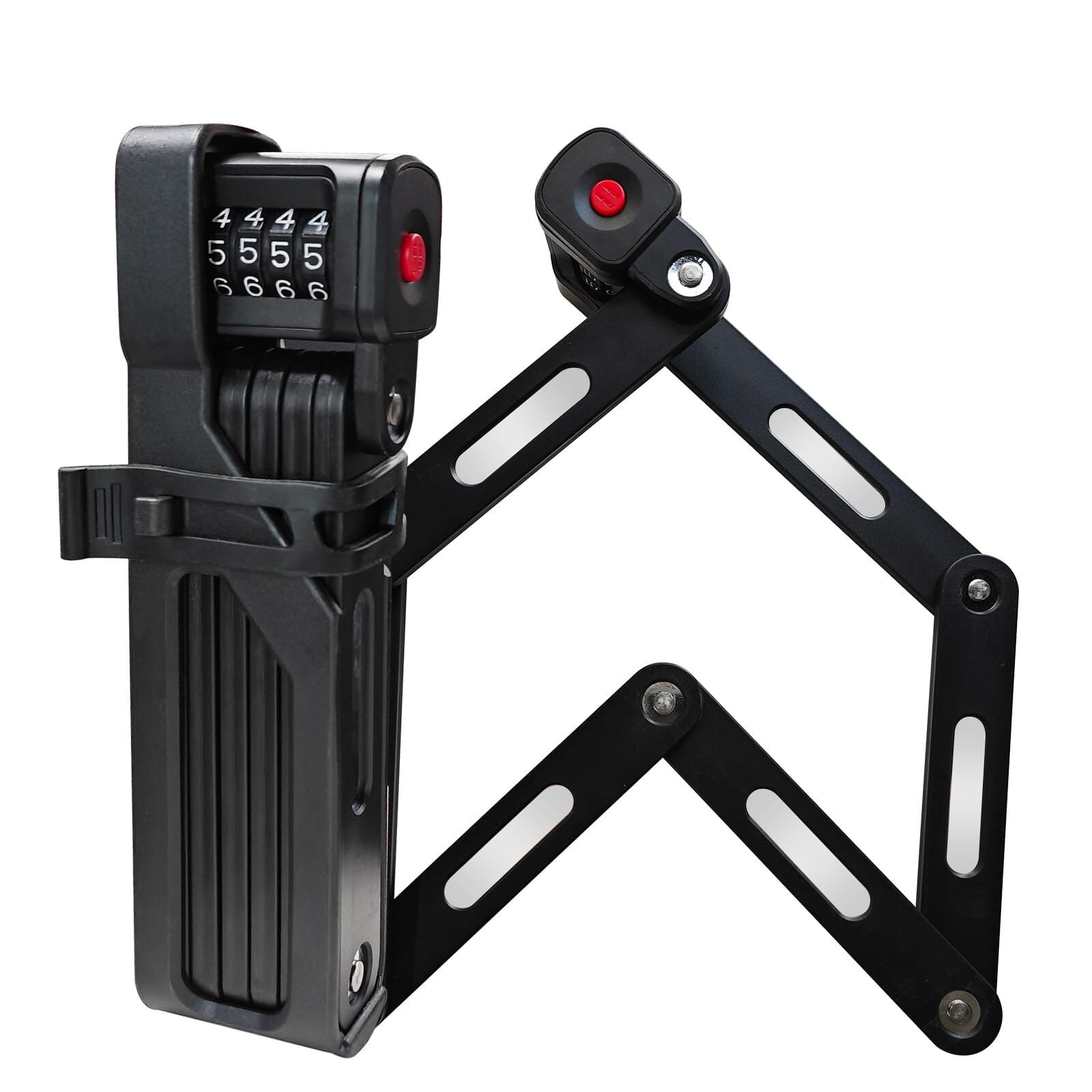 ZWQ Folding Bike Lock with Mount Bracket Kit, 4-Digit Combination for ...