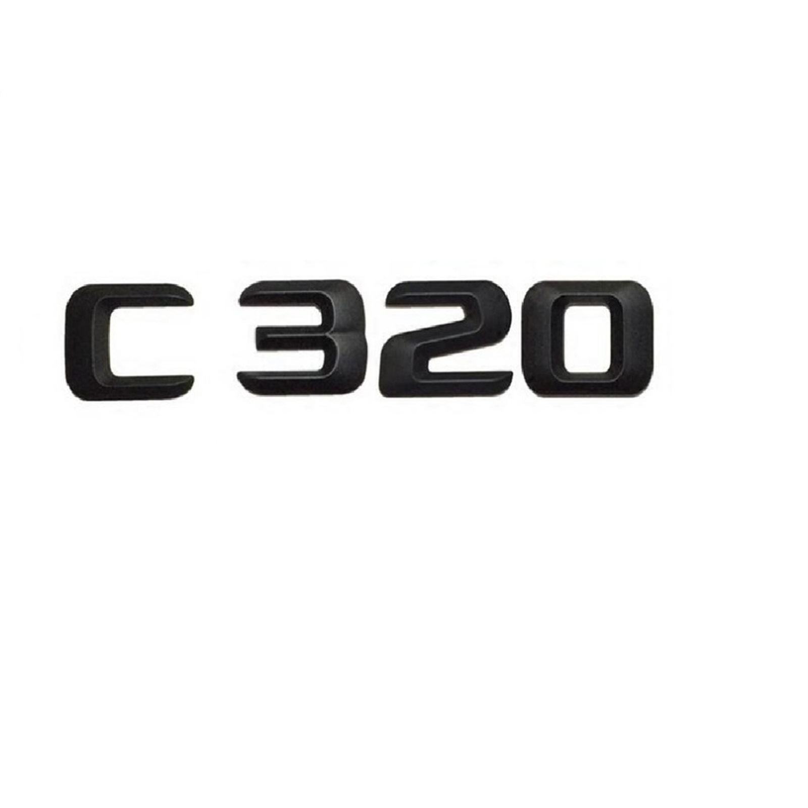 ZWQ Matt Black " C 320 " Car Trunk Rear Letters Word Badge Emblem Decal ...