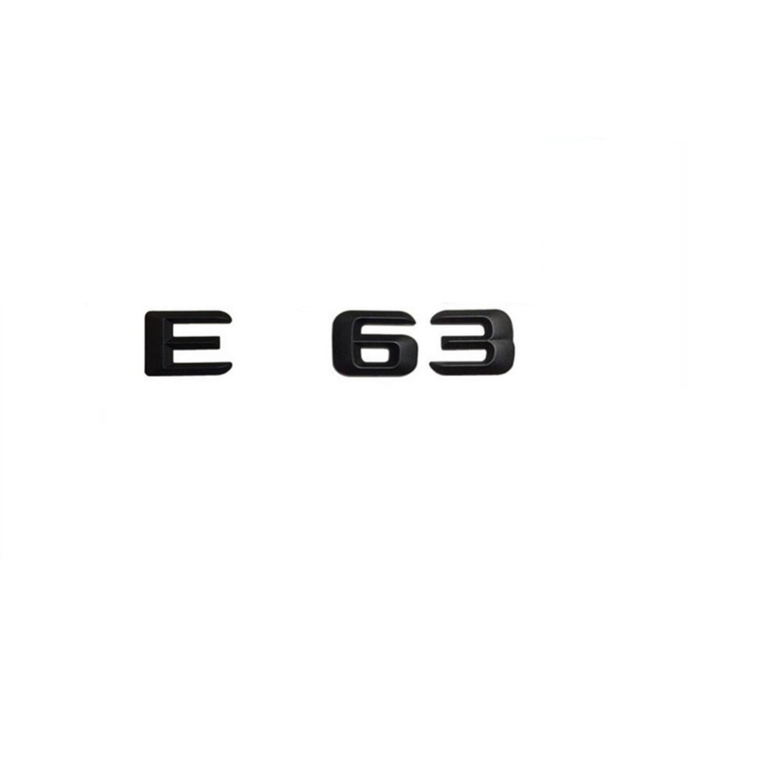 ZWQ Matt Black " E 63 " Car Trunk Rear Letters Word Badge Emblem Decal ...