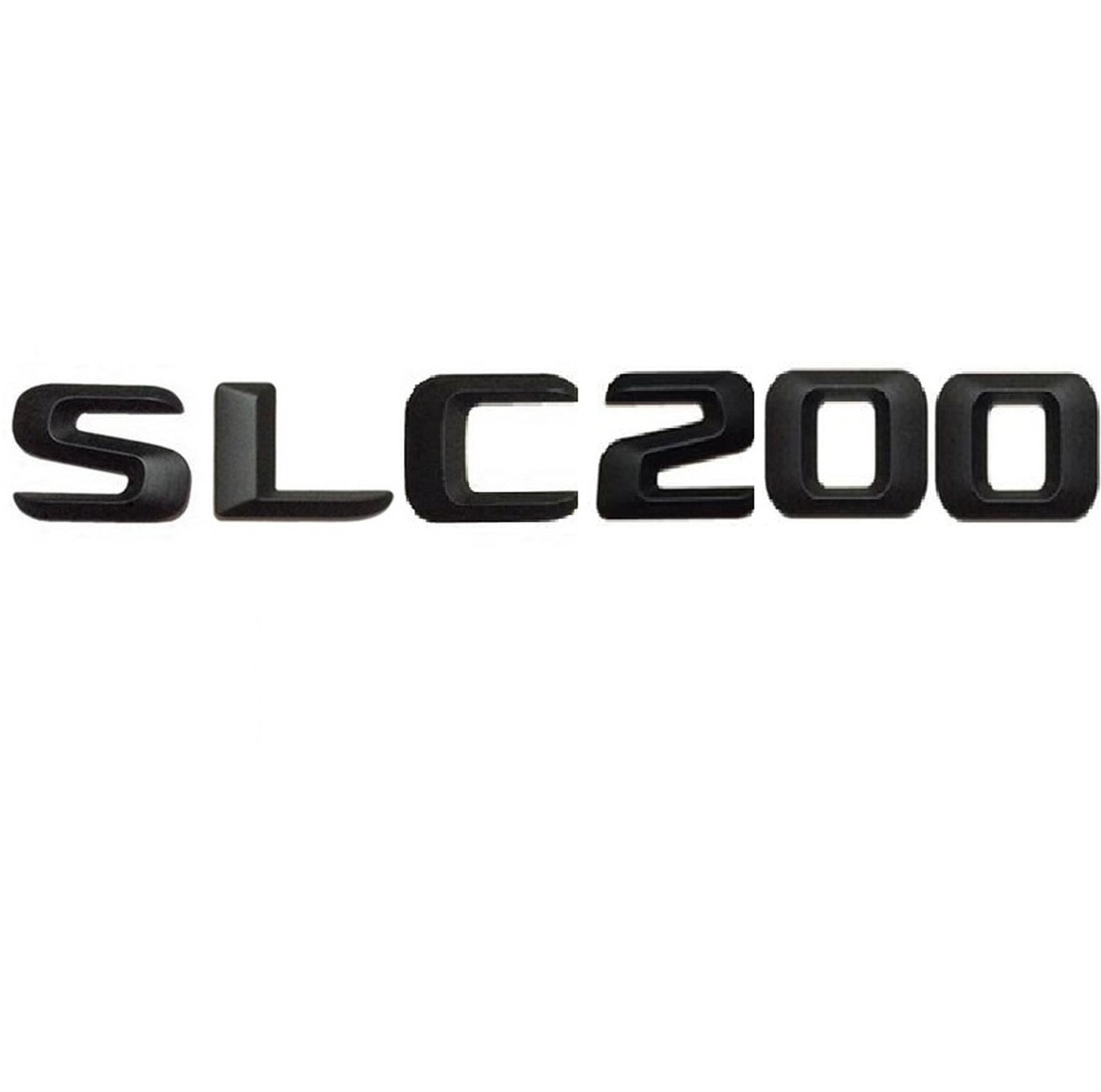 ZWQ Matt Black " SLC 200 " Trunk Rear Number Letters Words Badge Emblem ...