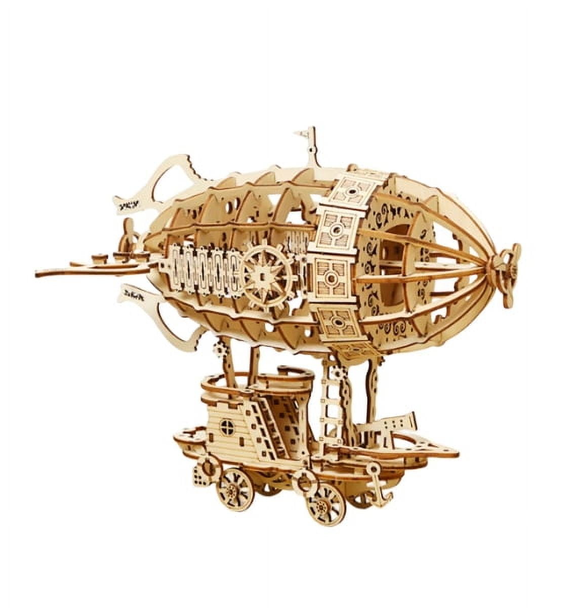 ZWVKLN Airship 3D Car Wooden Puzzle Scale Model,DIY Model Kit ...