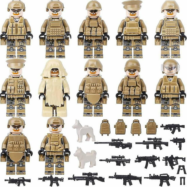 ZWVKLN Army Minifigures Set Action Figure Enthusiast Minifigures Pack ...