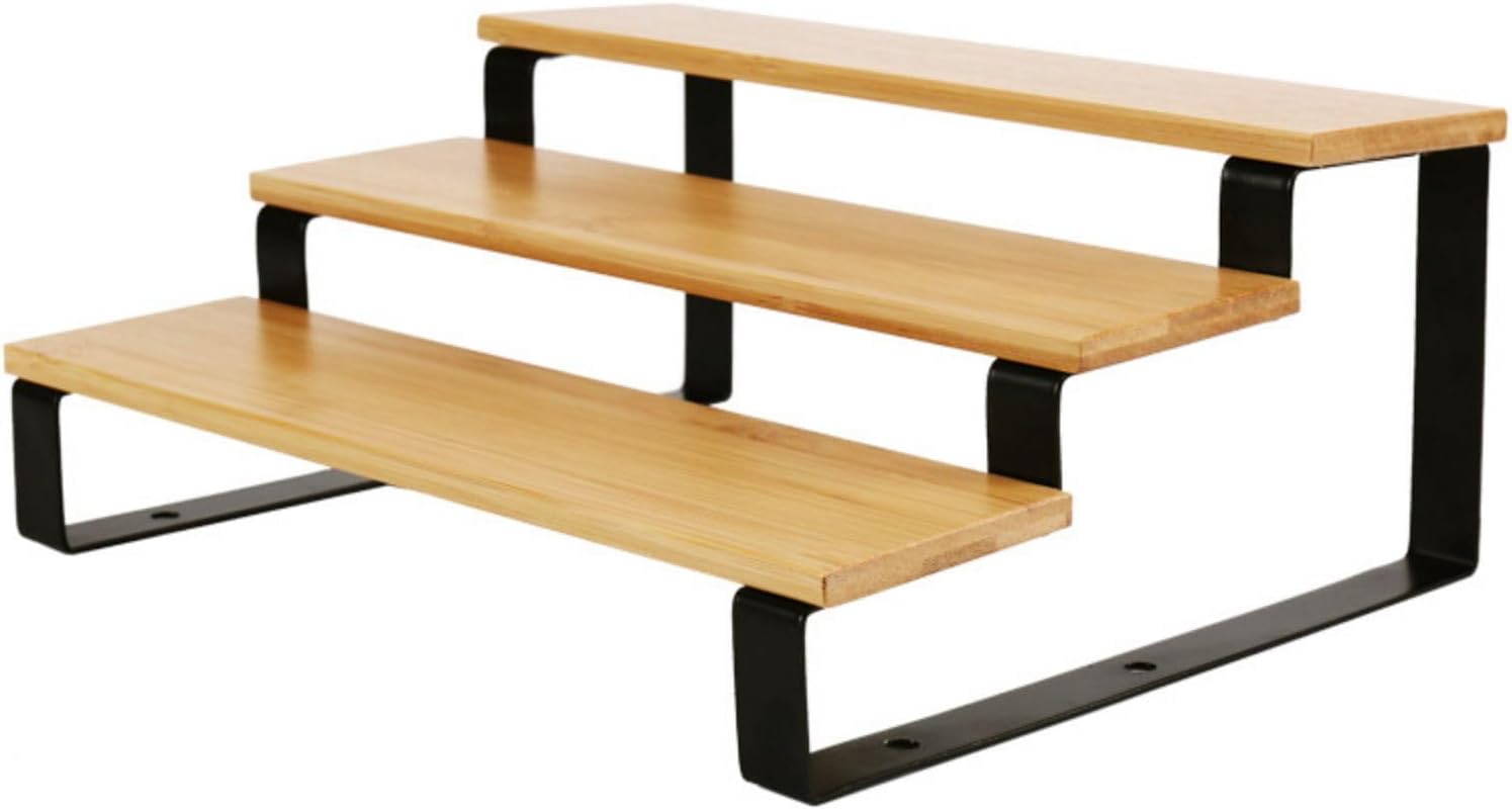 ZX Display Risers, 3 Tier Display Stand With Iron Leg Support, Widened ...