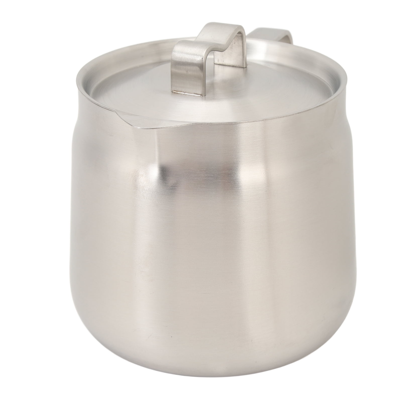 ZX Grease Container Stainless Steel Oil Keeper Can with Removable Mesh ...