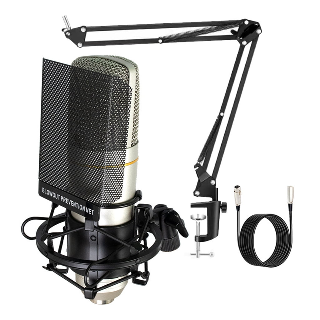 ZX89 Microphone Sound Card Computer Live Broadcast Microphone 48V Large ...