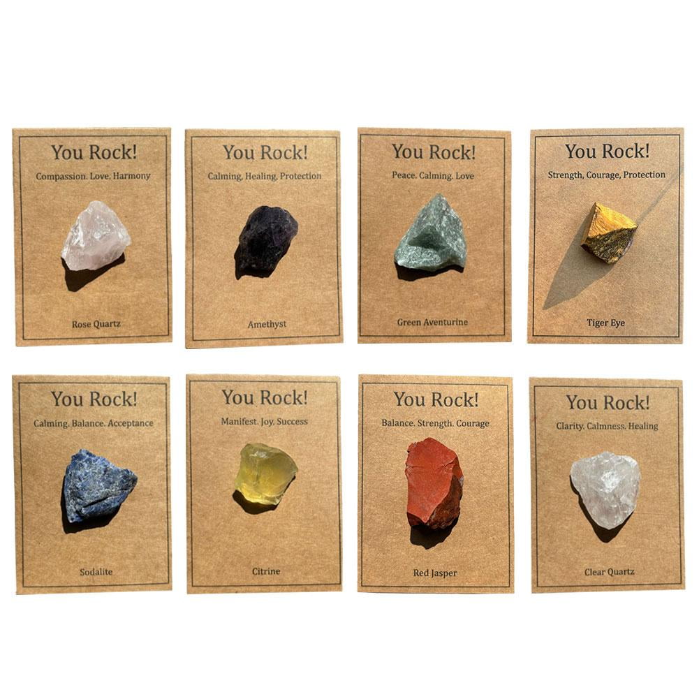 ZXCVWWE Pocket Hug Token Bulk,Natural Healing Crystals Stone with ...