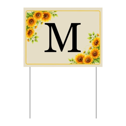 ZXCXRQFa Family Name Yard Sign For Outside, Last Name Signs, Monogram ...