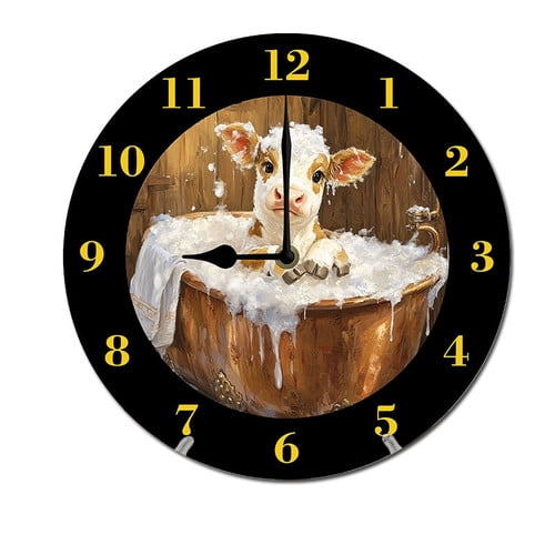 ZXCXRQFa Hello Sweet Checks Donkey Clock Wall Decor Battery Operated ...