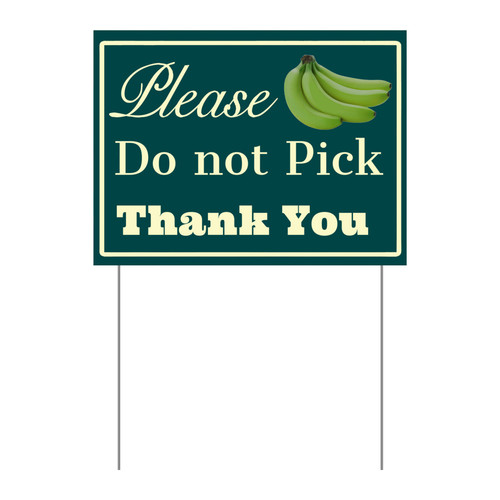 ZXCXRQFa Please Do Not Pick Banana Yard Sign With Stake,Private ...