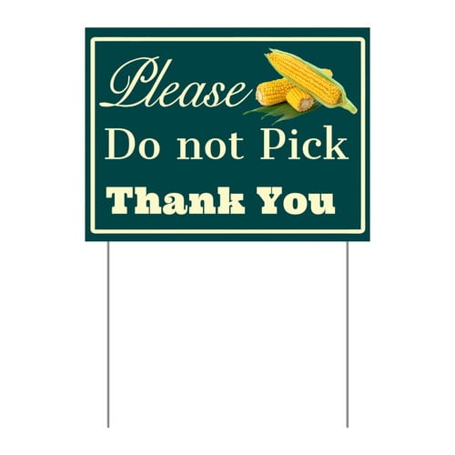 ZXCXRQFa Please Do Not Pick Corn Yard Sign With Stake,Private Property ...