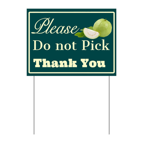 ZXCXRQFa Please Do Not Pick Guava Yard Sign With Stake,Private Property ...
