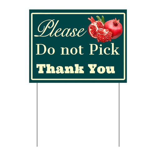 ZXCXRQFa Please Do Not Pick Pomegranate Yard Sign With Stake,Private ...