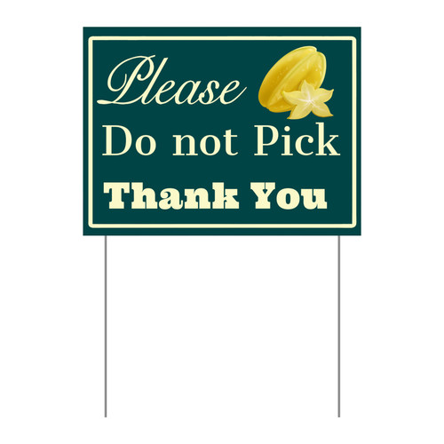 ZXCXRQFa Please Do Not Pick Star-Fruit Yard Sign With Stake,Private ...