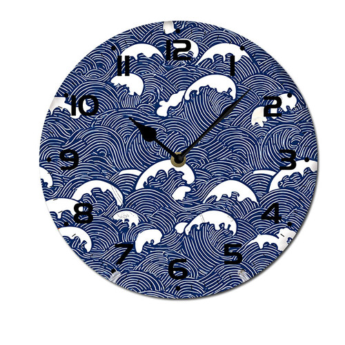ZXCXRQFa Wall Clock Animal Leopard Print Wooden Holiday Desk Kitchen ...