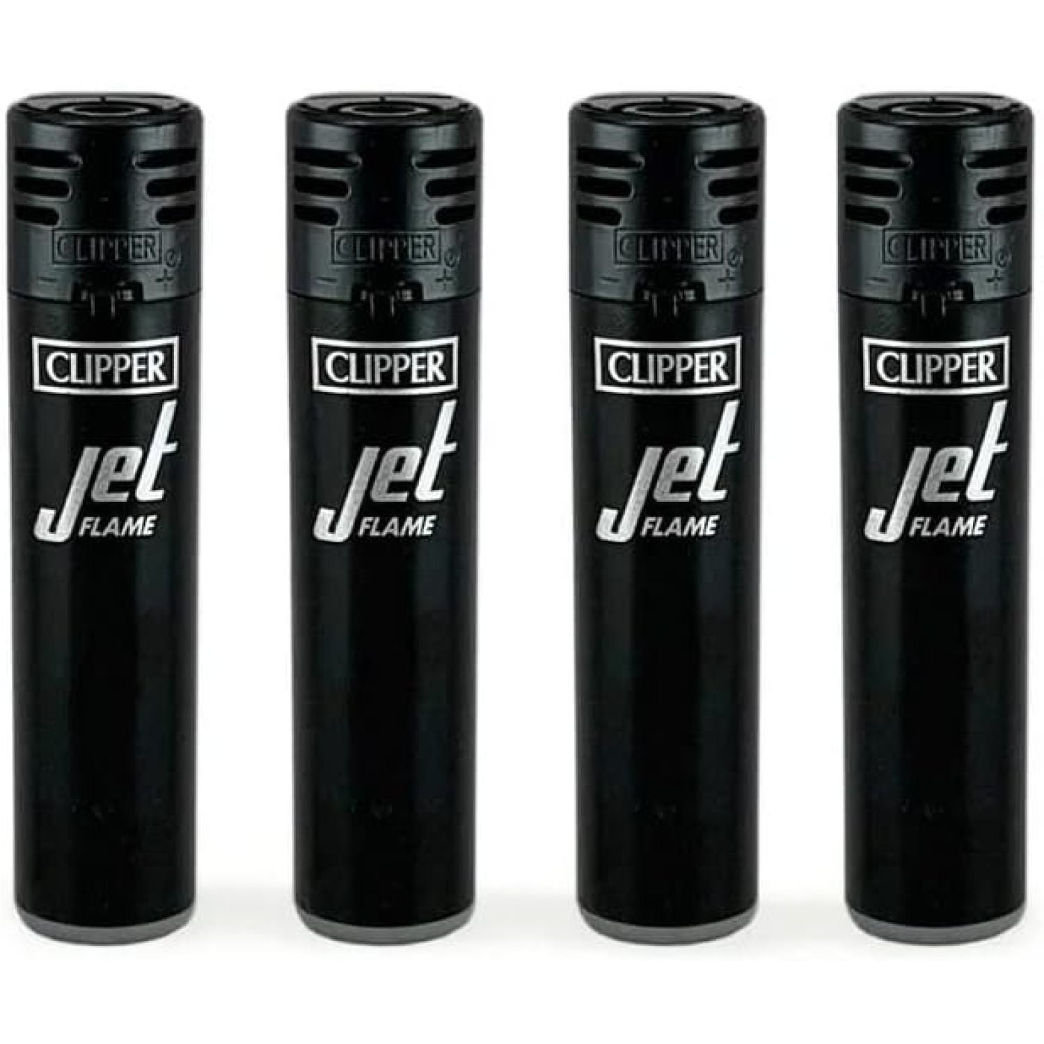 ZXFF Clipper Jet Flame Lighter Solid Black (4 Pack) - Walmart.com