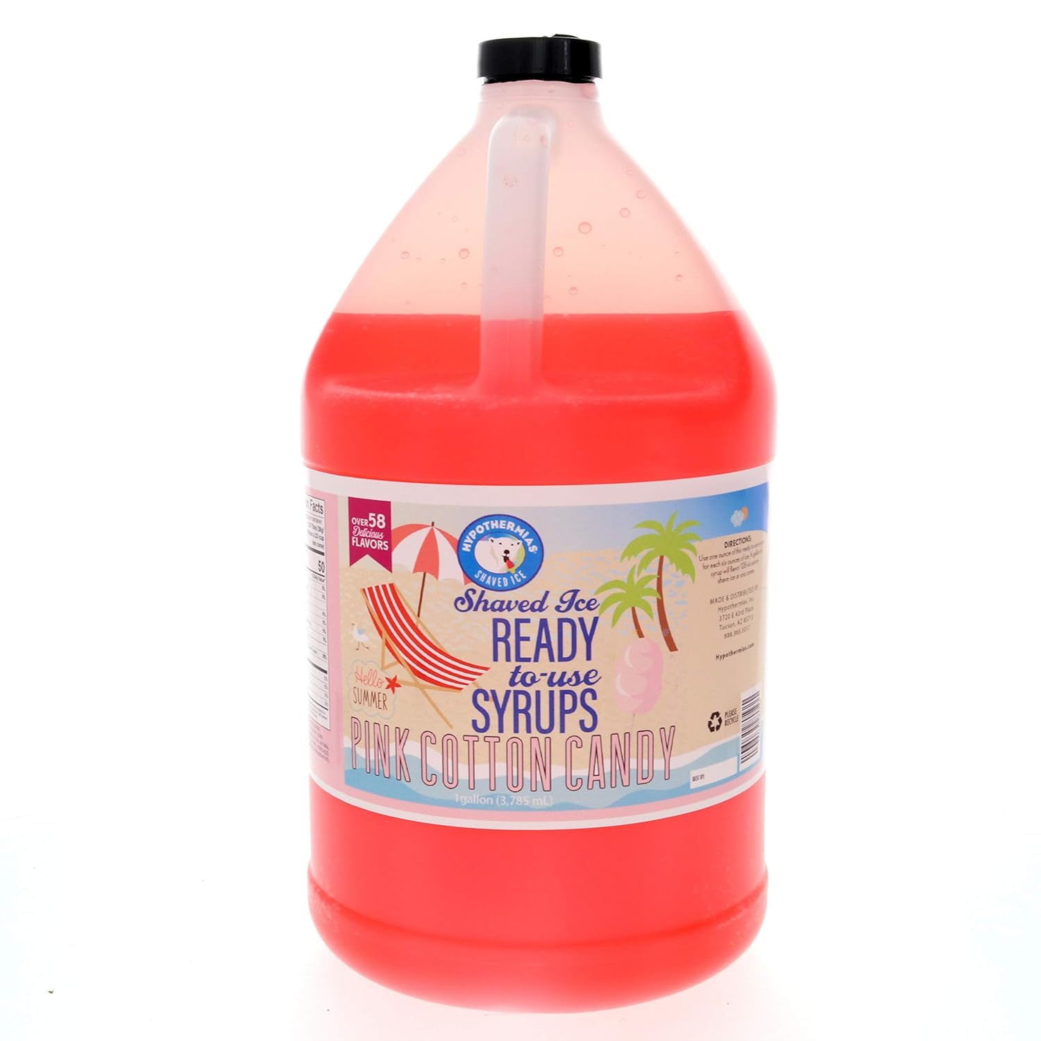 ZXFF Pink Cotton Candy Ready to Use Gallon (128 Fl. Oz) Hawaiian Snow ...