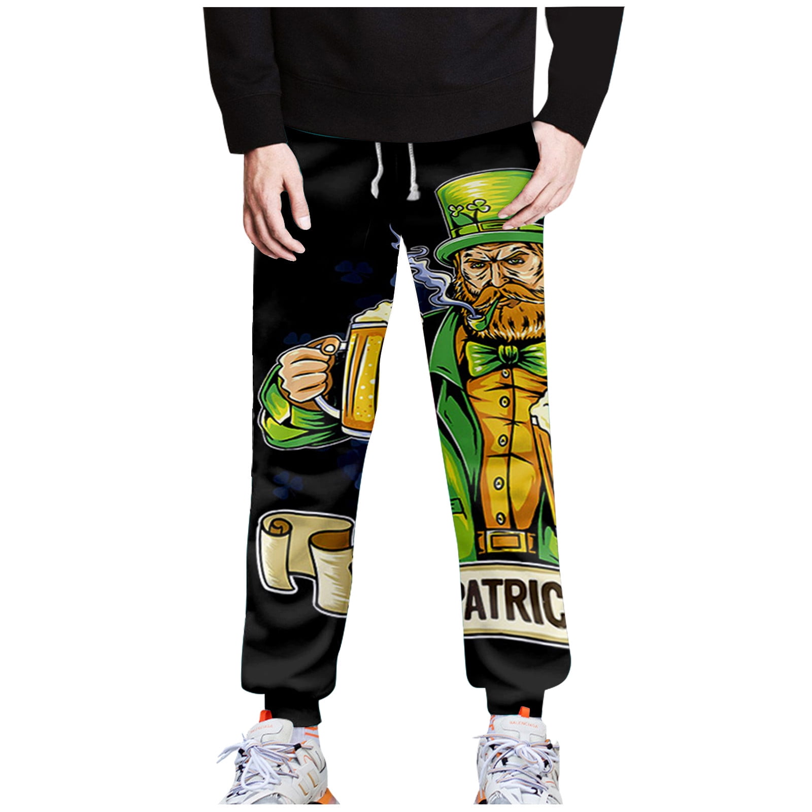 ZXHACSJ Fashion Unisex Casual Saint Patrick'S Day Printed Adult Jogger ...