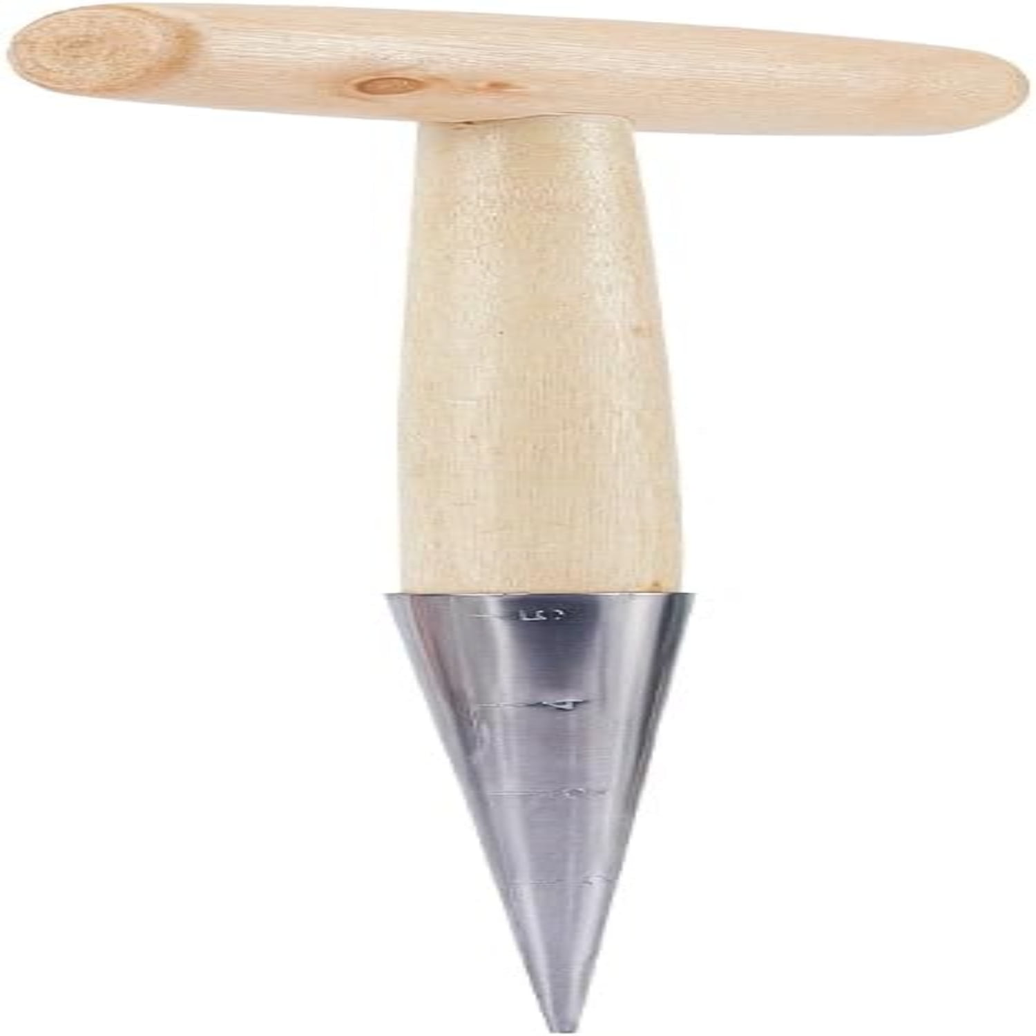 ZXJY 1Pcs Stainless Steel Punche Hand Dibber with Wooden Handle ...
