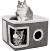 Cattasaurus Peekaboo Cat Cave Tunnel Bed for Cats up to 30 lbs (Light ...