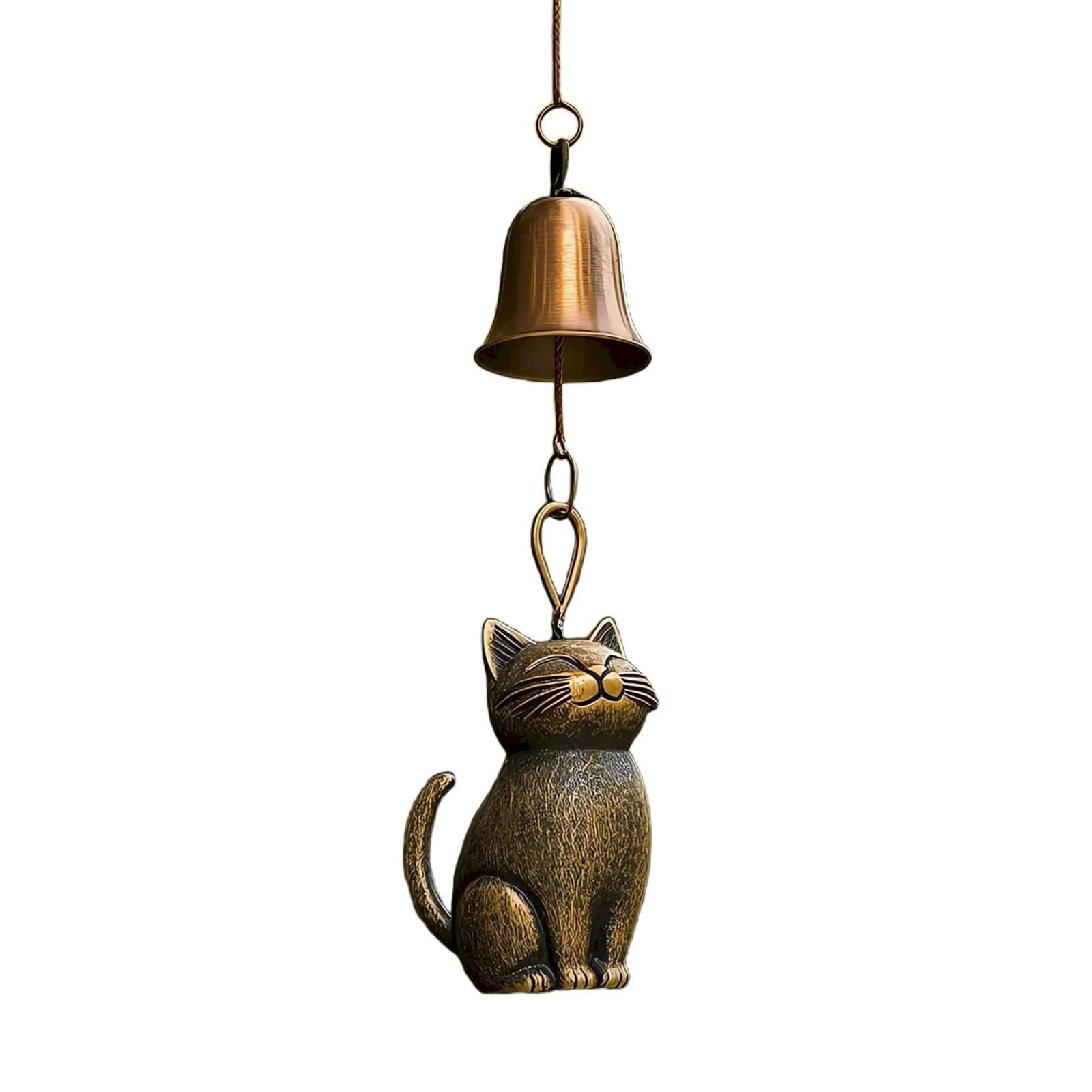 ZXNWN Clearance Cat Wind Chime 2025 New Cat Garden Decor Outdoor Cat ...
