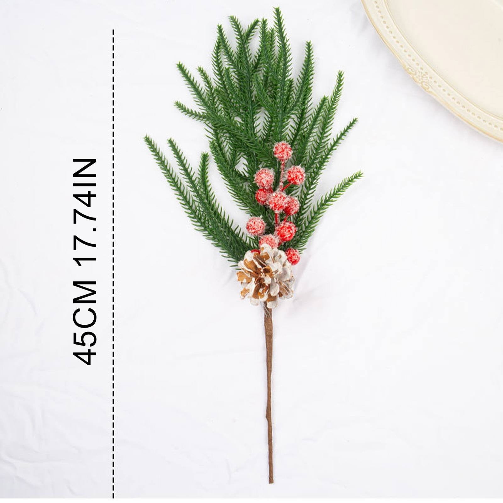 ZXNWN Clearance Sales Branches Picks Stems Red Berry Picks Stems Faux ...