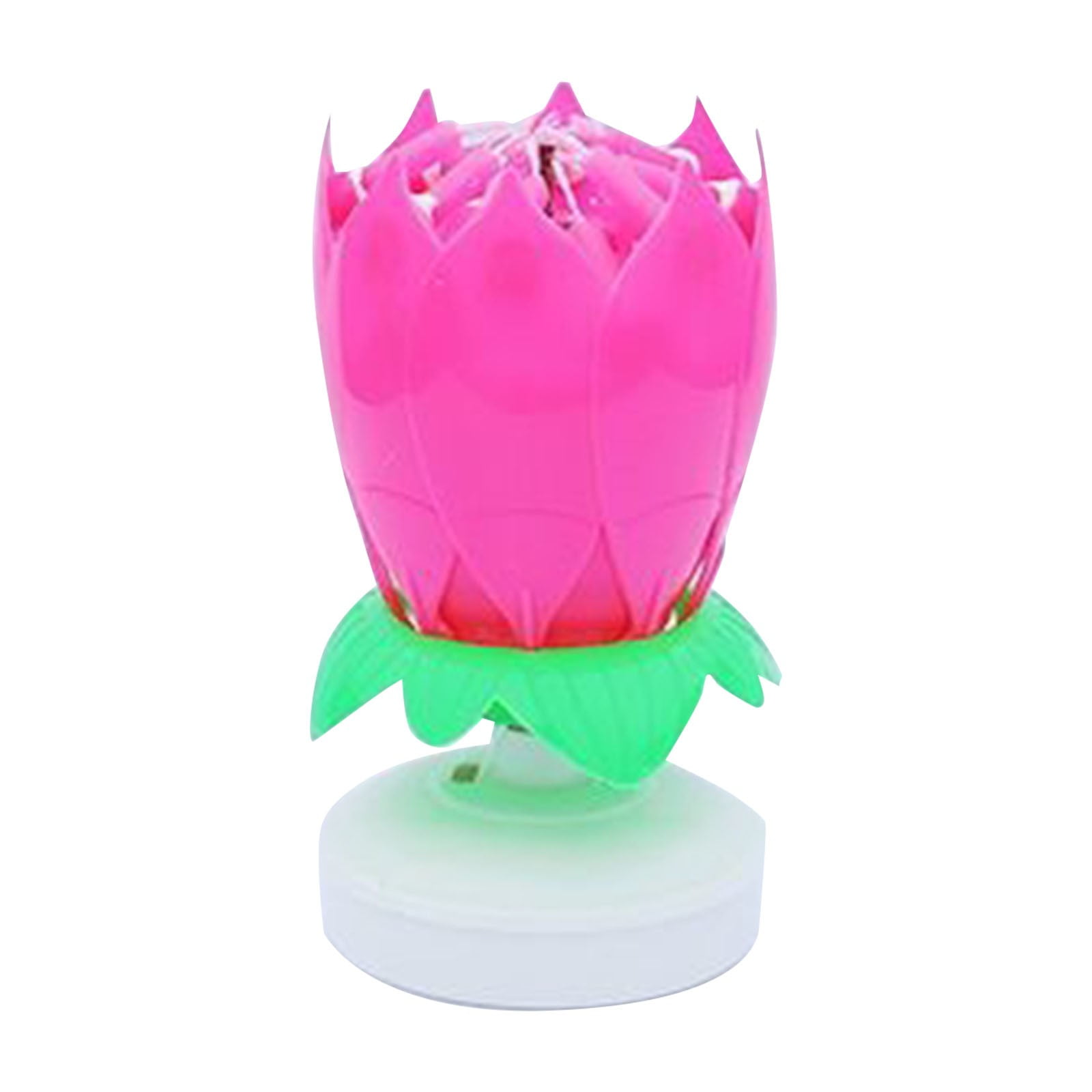 ZXNWN Promotion! Candles Holders For Dining Room Lotus Musical Rotating ...