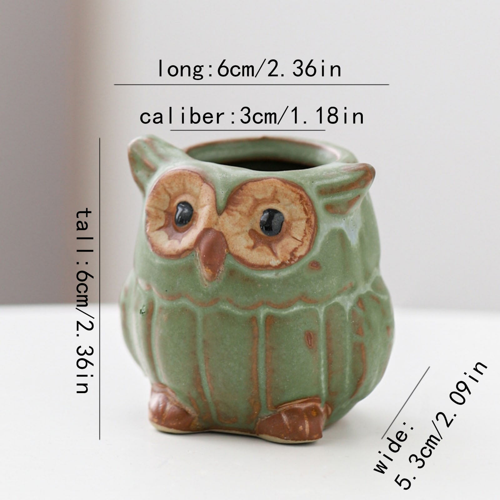 ZXNWN Sales Today Clearance Owl Animal Planter Pot，Ceramic Owl Pots ...